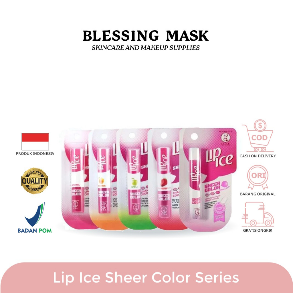 Jual LIP ICE SHEER COLOUR - 2.2gr | Lip ice Sheer Strawberry Orange ...