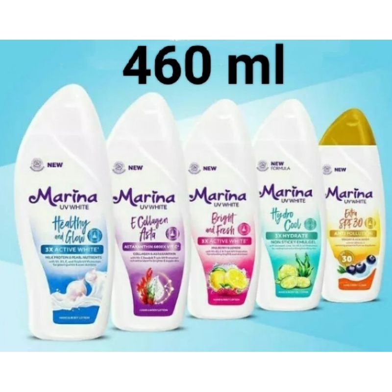 Jual (460 ml) Marina body lotion botol besar | Shopee Indonesia