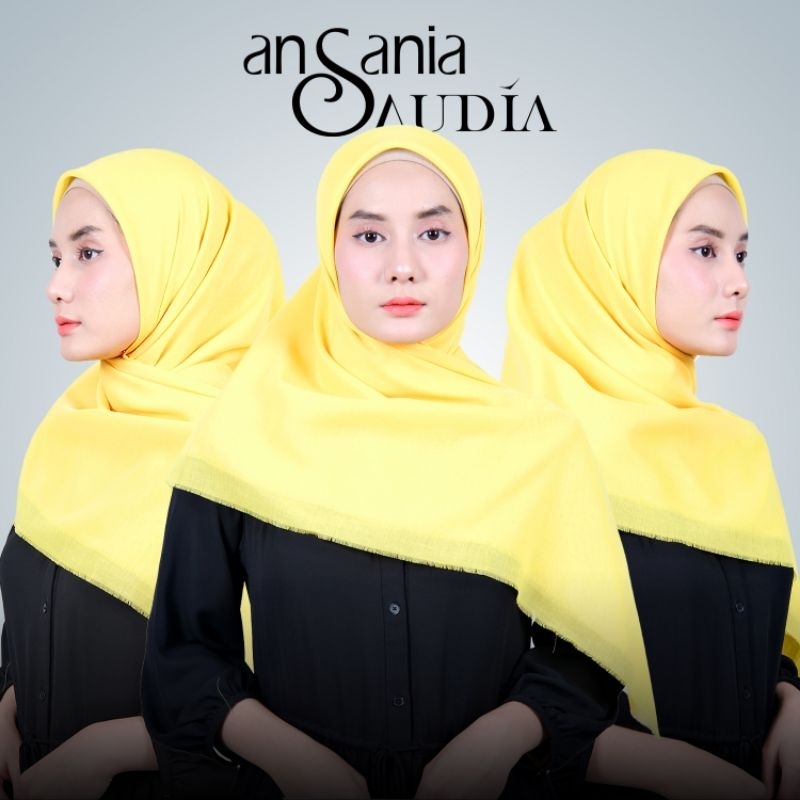 Jual Hijab Saudia Rawis Segi Empat Premium Shades Of Yellow (Kuning ...
