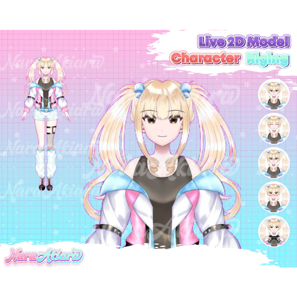 Jual Karakter Anime Vtuber Live2D Siap Digunakan, Tingkatkan Streaming ...