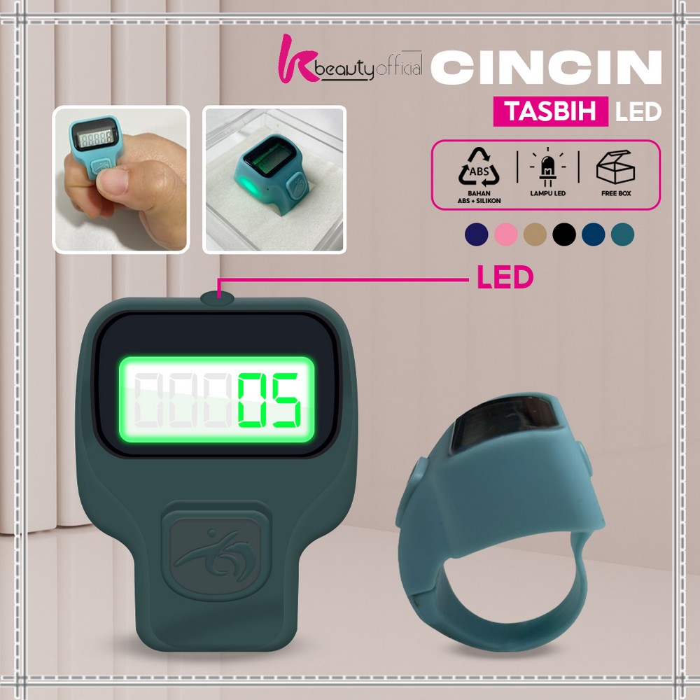 Jual KB-C937 Cincin Tasbih Digital Led Mini Alat Penghitung Dzikir ...