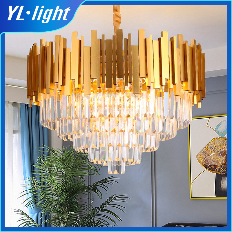 Jual Ruang tamu modern lampu gantung aula restoran lampu bulat kristal ...