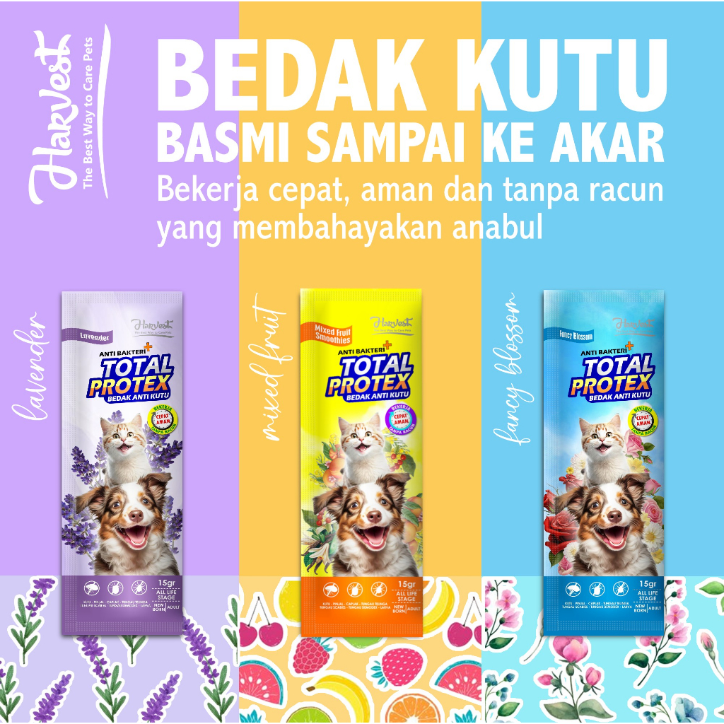 Jual Bedak Kutu aman terjilat anjing kucing kelinci 15 gr - lavender ...