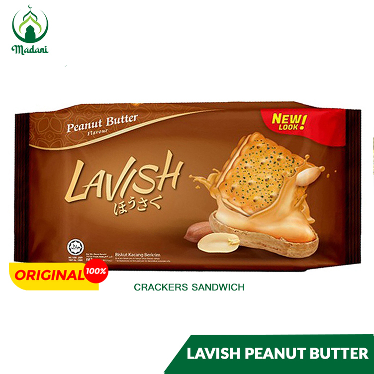 Jual Biscuit Cracker Sandwich Lavish Biskut Rasa Chocolate Made in ...
