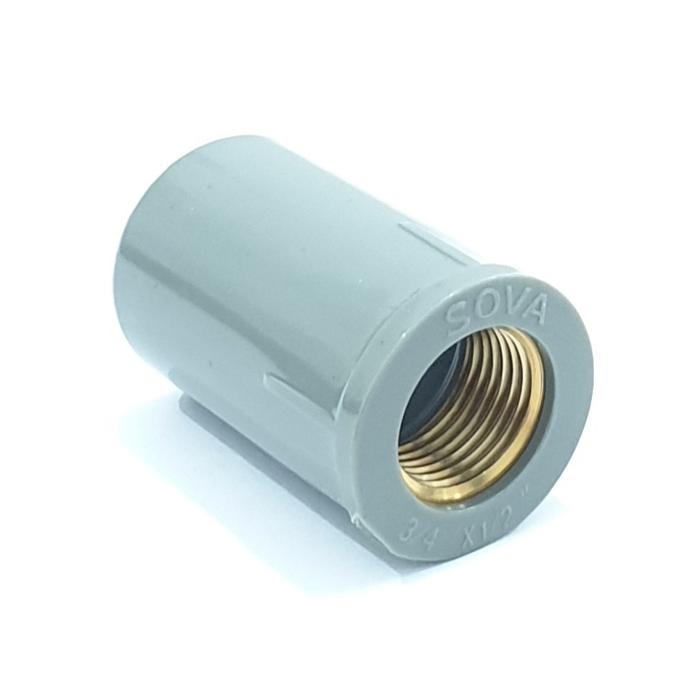 Jual Sova Faucet Socket KUNINGAN (1/2") (3/4") (1") (1/2" x 3/4 ...