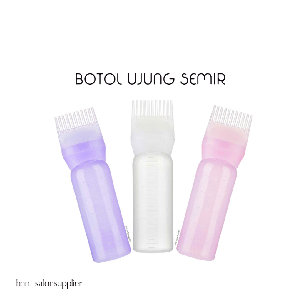 Jual Botol Cat Semir Rambut Aplikator Ujung Sisir Untuk Salon Barber ...
