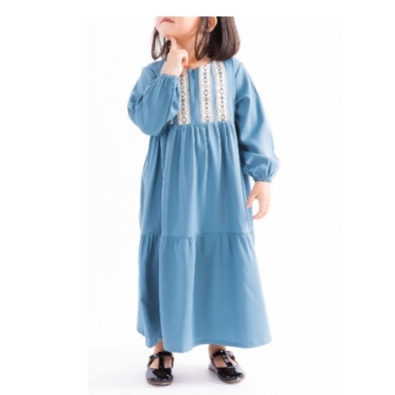 Jual Mini Baba Tiered Dress Set Tosca size 3-6m | Shopee Indonesia