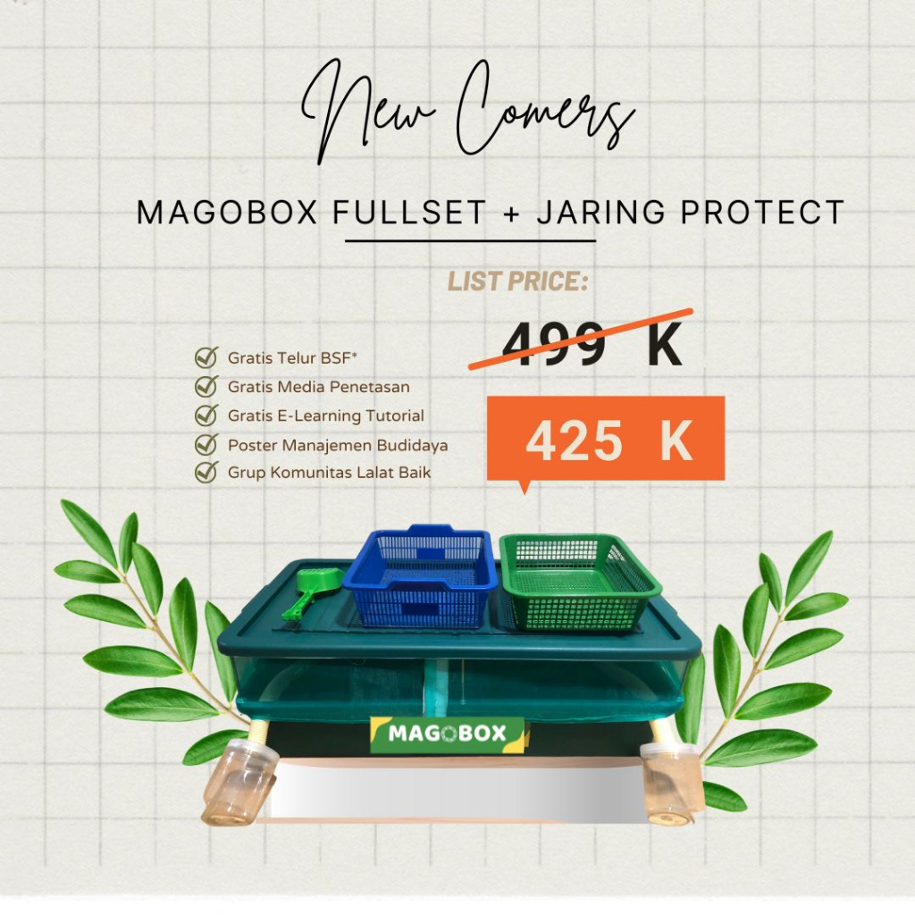 Jual Magobox FULLSET Maggot In The Box Paket Budidaya Maggot Lengkap ...