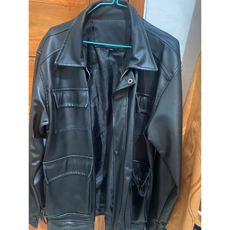 Jual Leather Jacket second | Shopee Indonesia