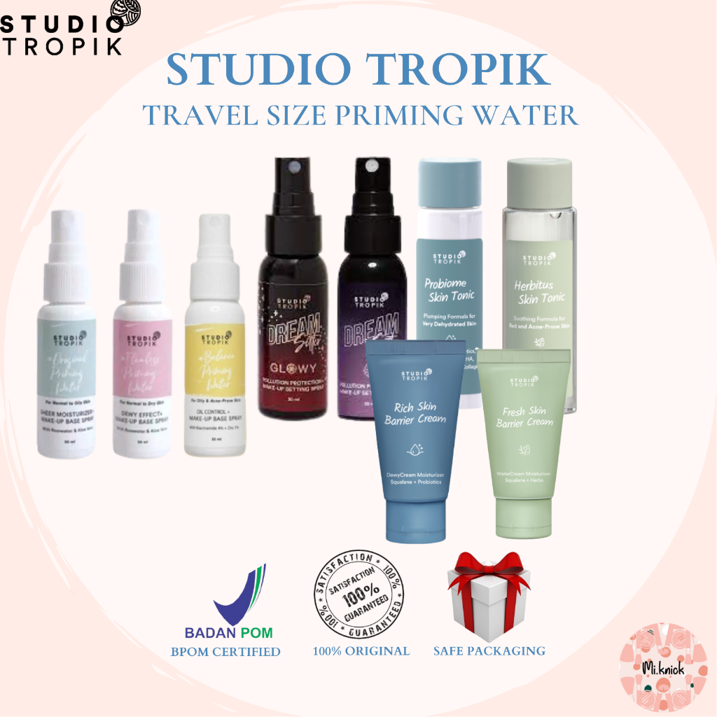 Jual TRAVEL SIZE STUDIO TROPIK PRIMING WATER | Antibacterial Face Mist | Dreamsetter Glowy ...