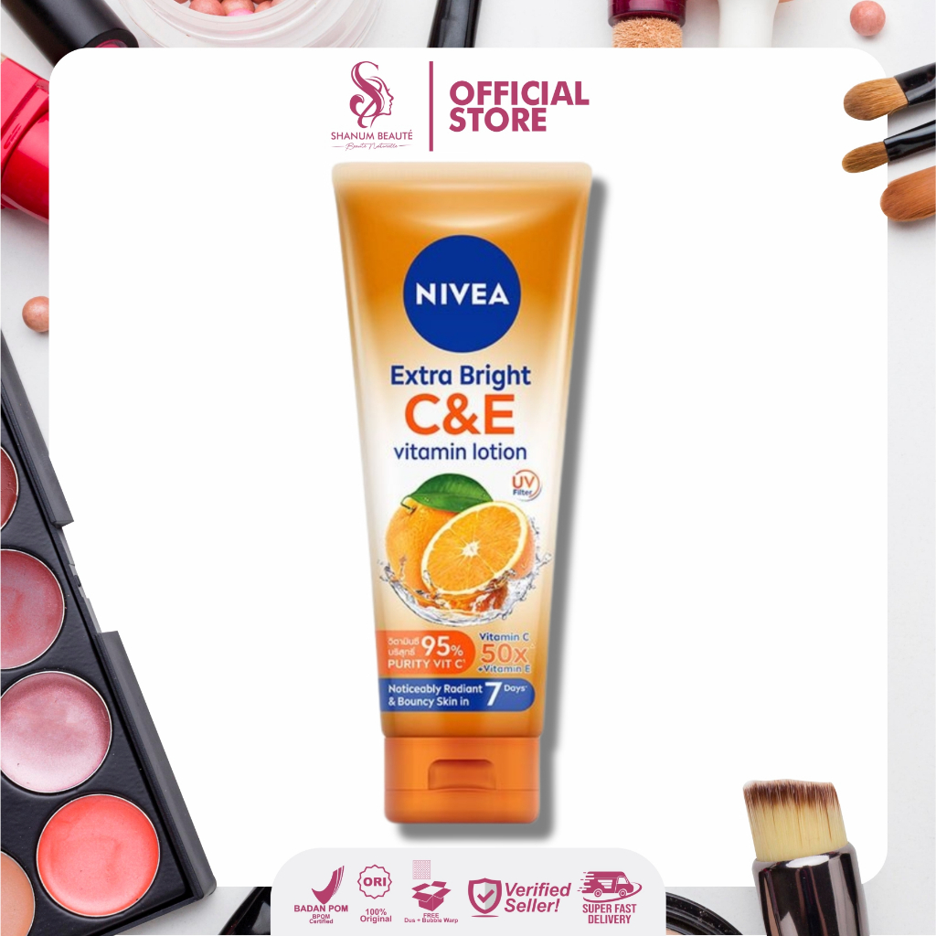 Jual Nivea Extra Bright C&E Vitamin Body Lotion 180ml - 320ml | Shopee Indonesia