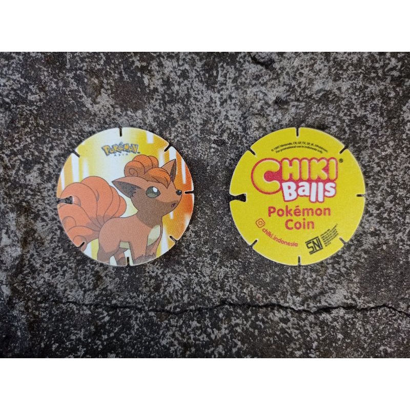 Jual Tazos / Tajos POKEMON COIN -VULPIX- CHIKI BALLS New Murah Mainan ...