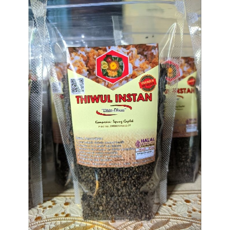Jual THIWUL INSTAN ORIGINAL HITAM ( tiwul singkong ) 250 gram | Shopee ...