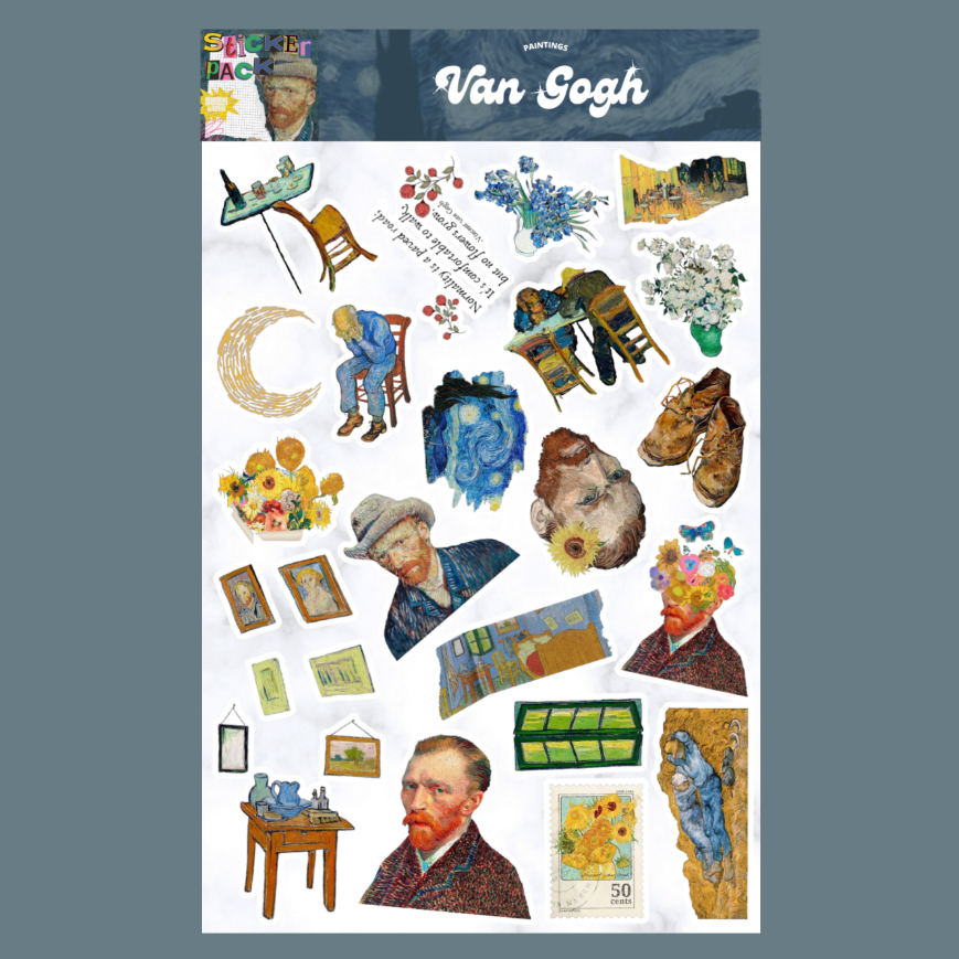 Jual Van Gogh Vol 1 Sticker Sheet | Shopee Indonesia