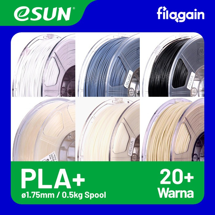 Jual eSUN PLA+ / PLA Plus Pro / ⌀1.75mm / 0.5kg / 3D Printing Filament ...