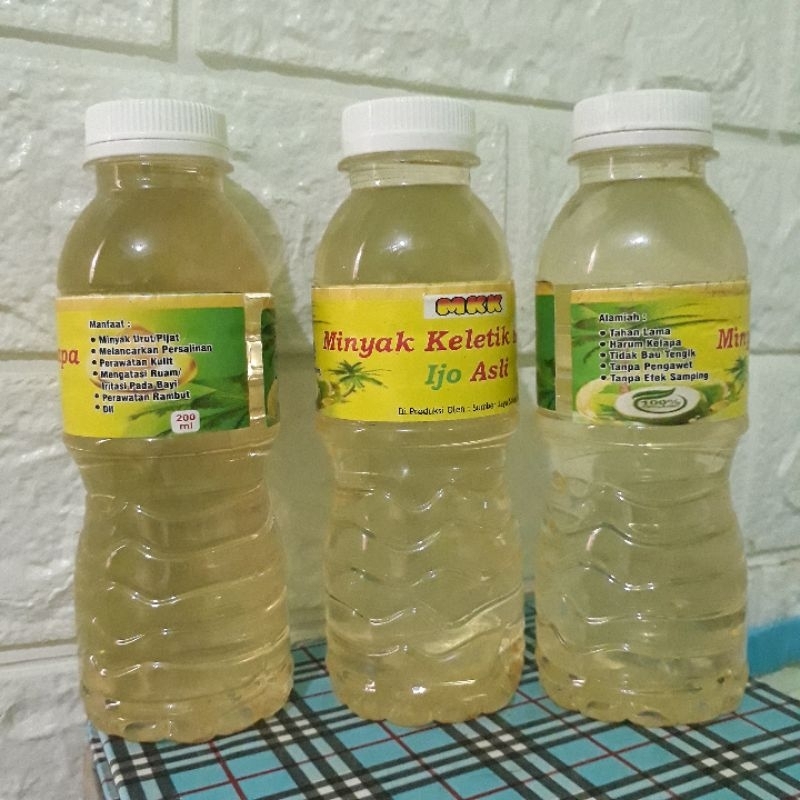 Jual minyak keletik kelapa ijo asli 200ml | Shopee Indonesia