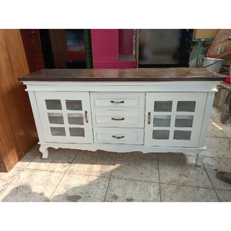 Jual Bupet tv bufet tv meja tv rak tv model clasic minimalis laci 3 ...