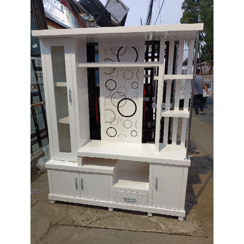 Jual Bupet bufet tv meja tv rak tv lemari hias tv pintu 4 laci model ...