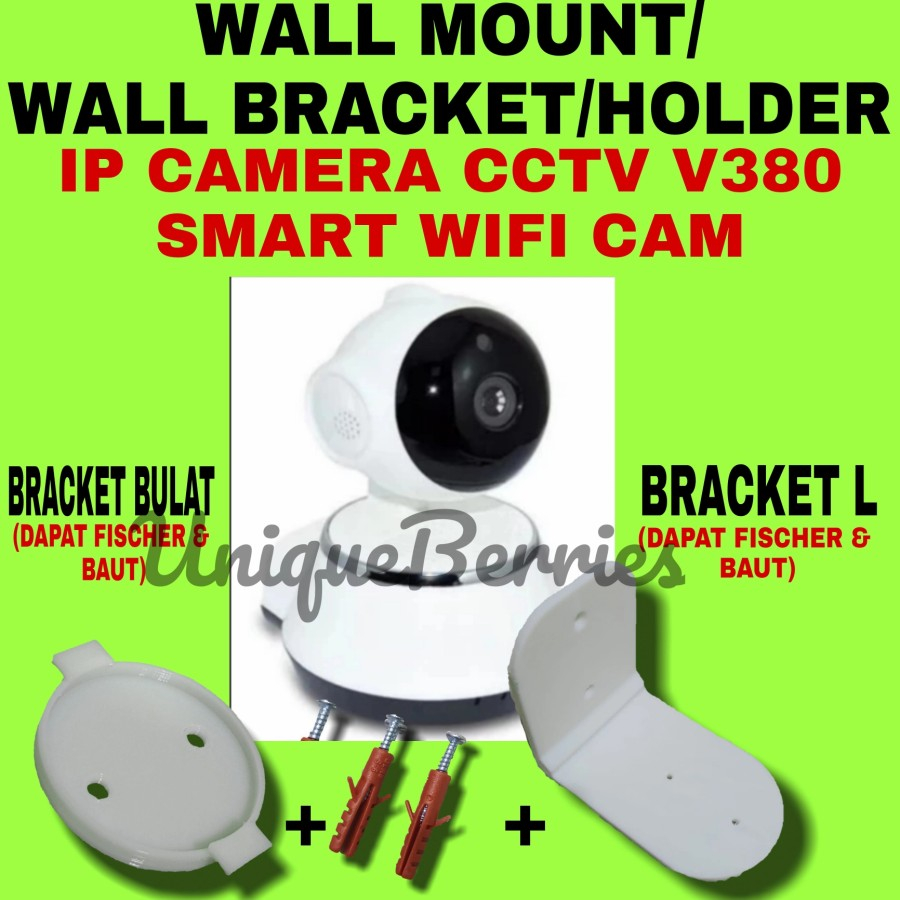 Jual Smart Camera WIFI V380 CCTV Wall Mount Bracket Holder bracket L ...
