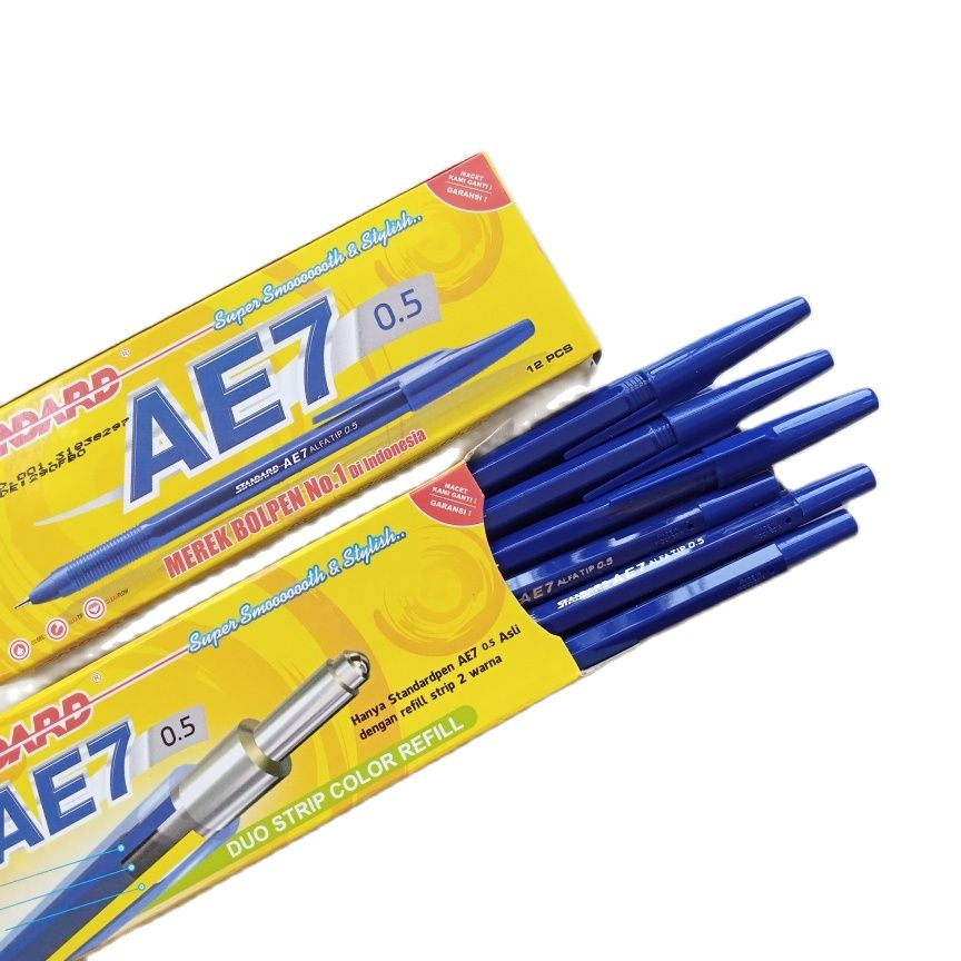 Jual PULPEN AE7 / BOLPOIN AE7 / PENA AE7 / BALL PEN STANDARD AE7 BIRU ( PCS ) | Shopee Indonesia