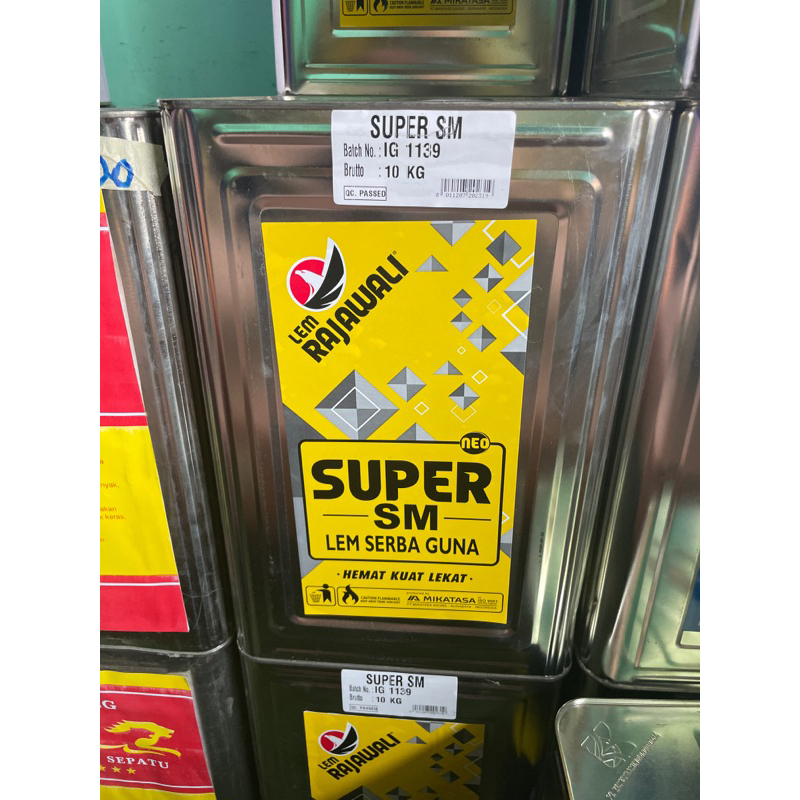 Jual lem kuning super rajawali isi 10kg lem sofa / lem spons / lem ...