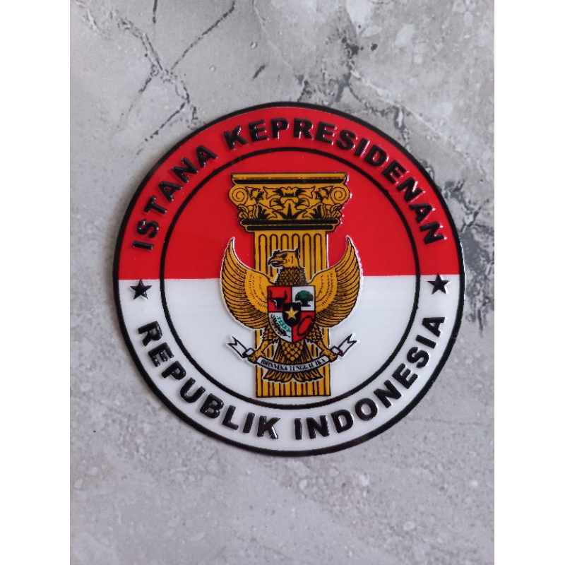 Jual STICKER ISTANA KEPRESIDENAN RI LOGO BULAT & OVAL - STICKER ISTANA ...