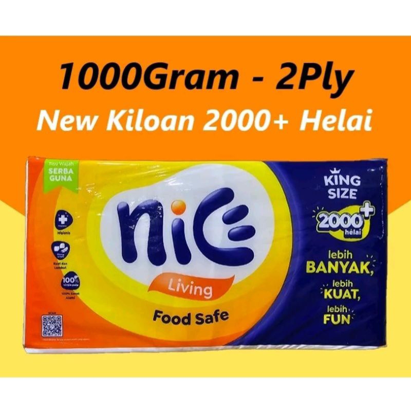 Jual Tissue Nice 1000Gram#NICE TISSUE BAL# | Shopee Indonesia