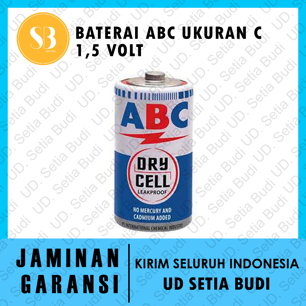 Jual Baterai ABC Size C Baterai ABC 1,5 Volt | Shopee Indonesia