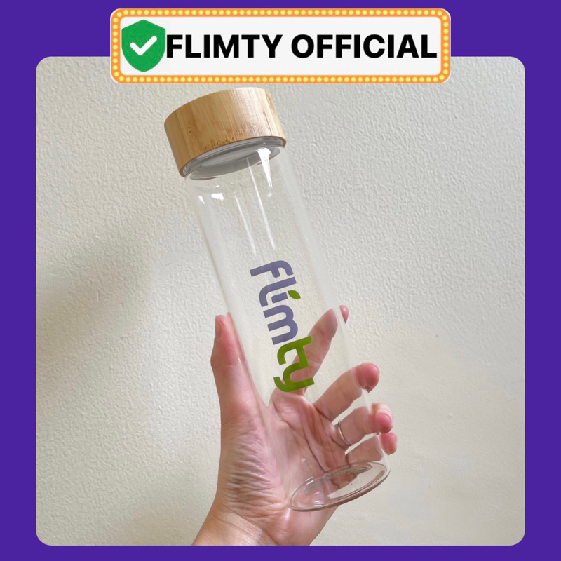 Jual Botol Kaca Tumblr Flimty Flimeal 550ml | Shopee Indonesia