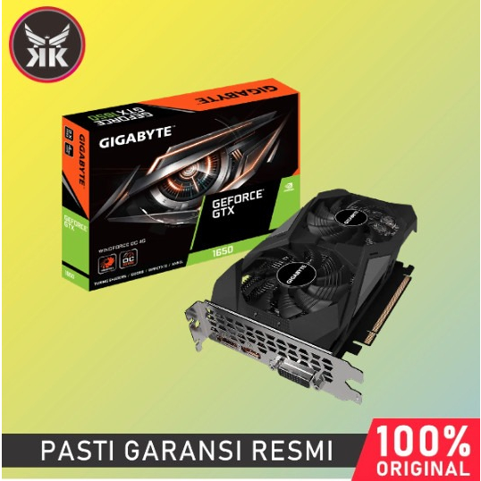 Jual VGA CARD GIGABYTE GTX 1650 WINDFORCE OC 4GB GDDR6 | Shopee Indonesia