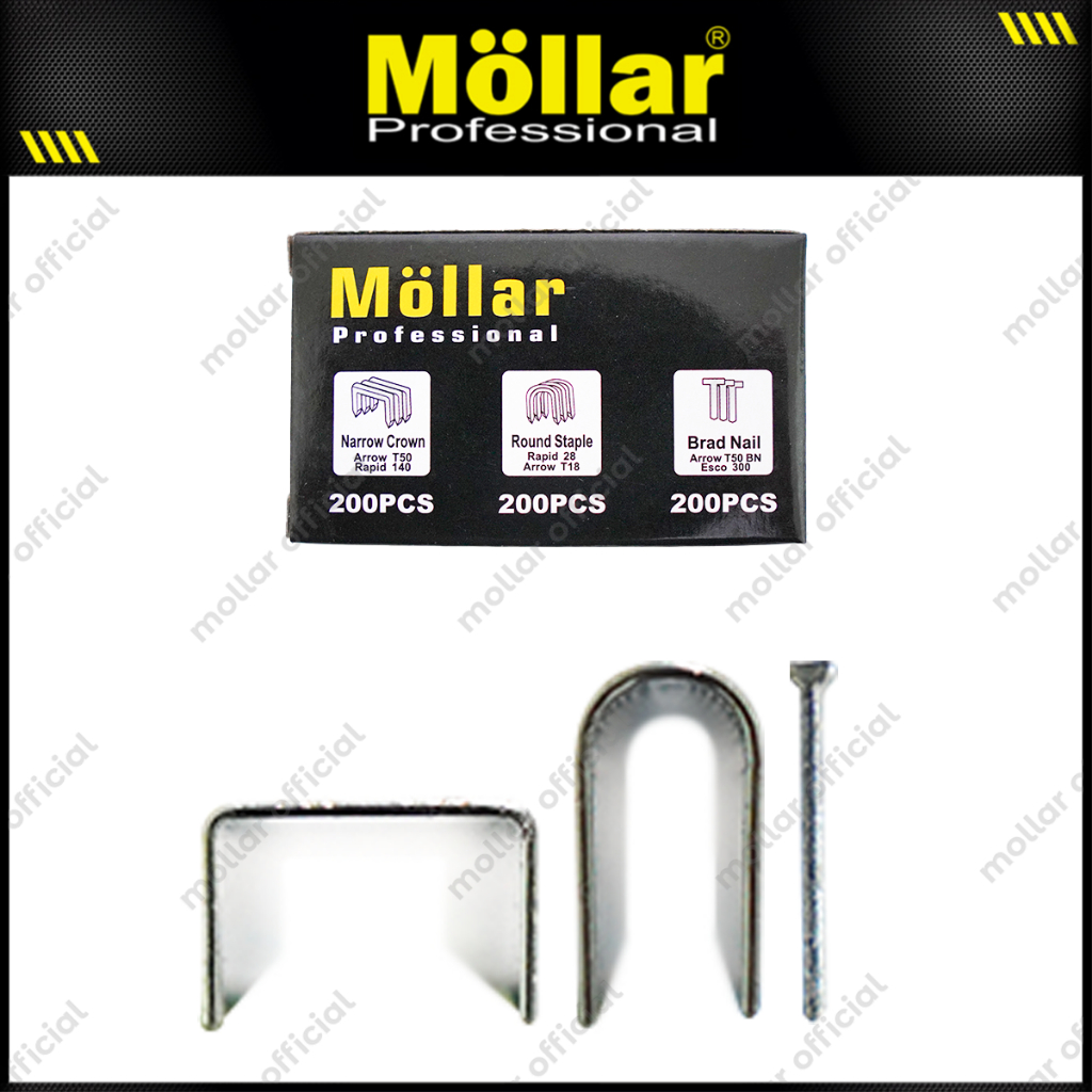 Jual MOLLAR Refill Staple Gun 3 in 1 Isi Ulang Staples Tembak 3 Way ...