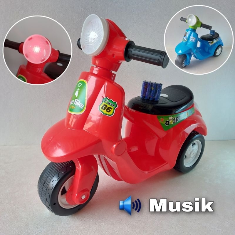 Jual Mainan Motor Vespa Dorong Motor Vespa Mini Musik | Shopee Indonesia