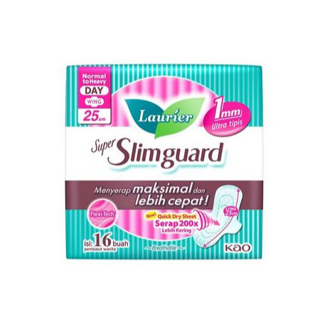 Jual Laurier Super Slimguard Day 25cm - 16s | Shopee Indonesia