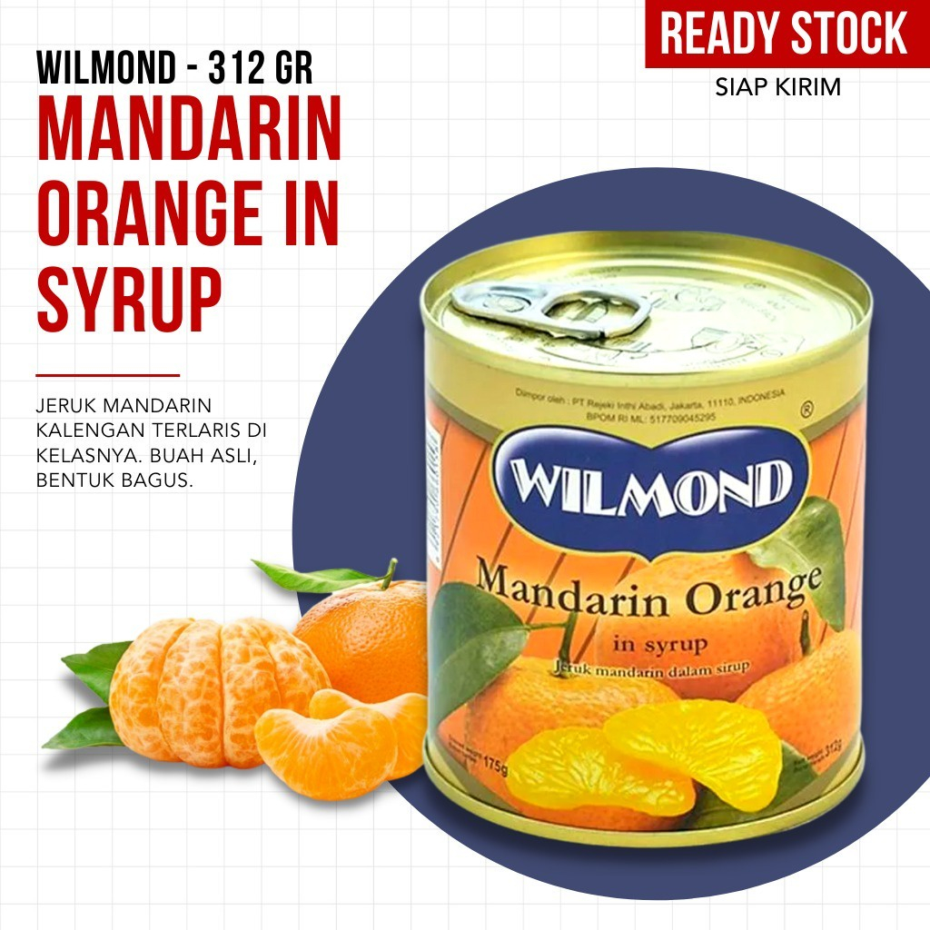 Jual Wilmond Mandarin Orange in Syrup 312gr / Buah Jeruk Mandarin ...