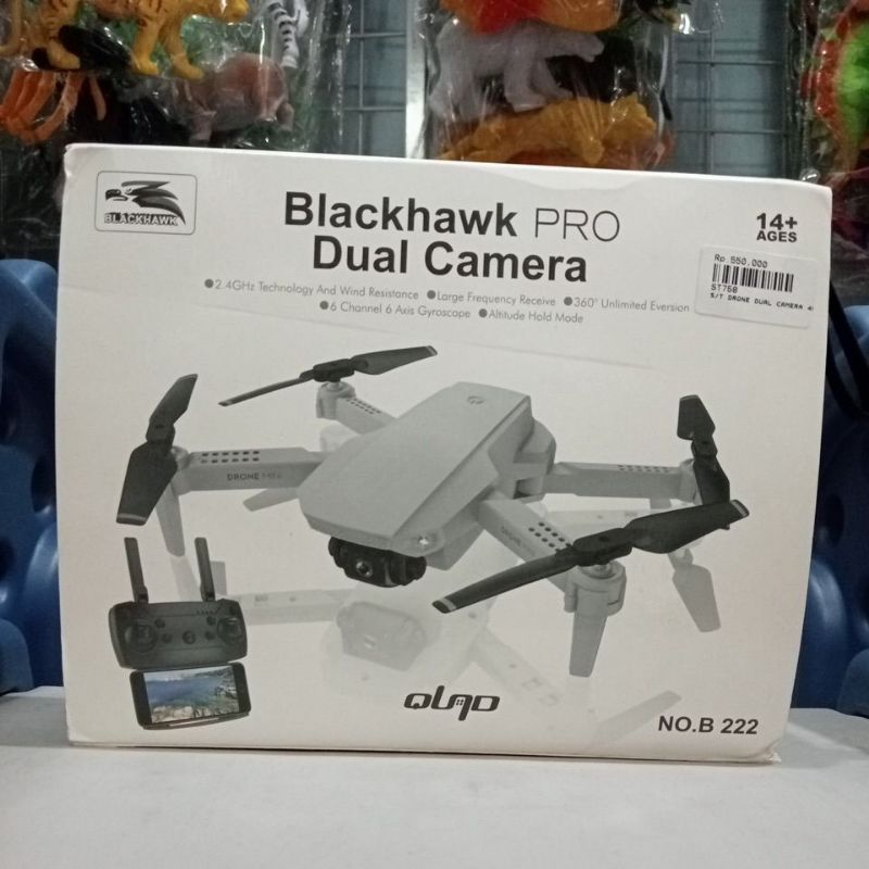 Jual PROMO!! Mainan Remote Control Drone Blackhawk Dual Camera ...