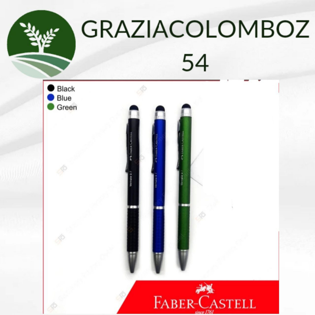 Jual pen stylus faber castell vernate 0,7 mm warna black | Shopee Indonesia