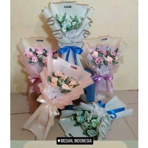 Jual buket bunga artificial flower bouquet gift birthday wedding ...