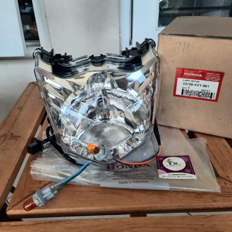Jual Reflektor Assy Lampu Depan Lengkap Beat Karbu Original AHM ...