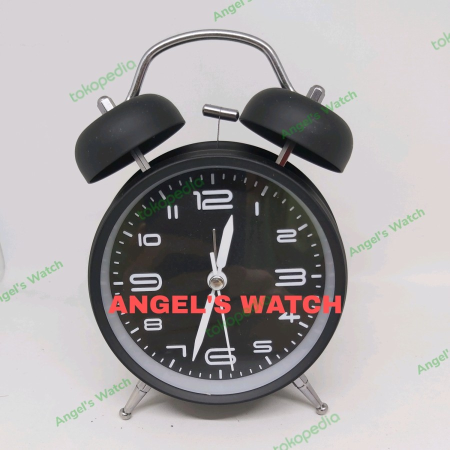 Jual Jam weker kring kencang jumbo polos/ jam meja weker kencang alarm ...