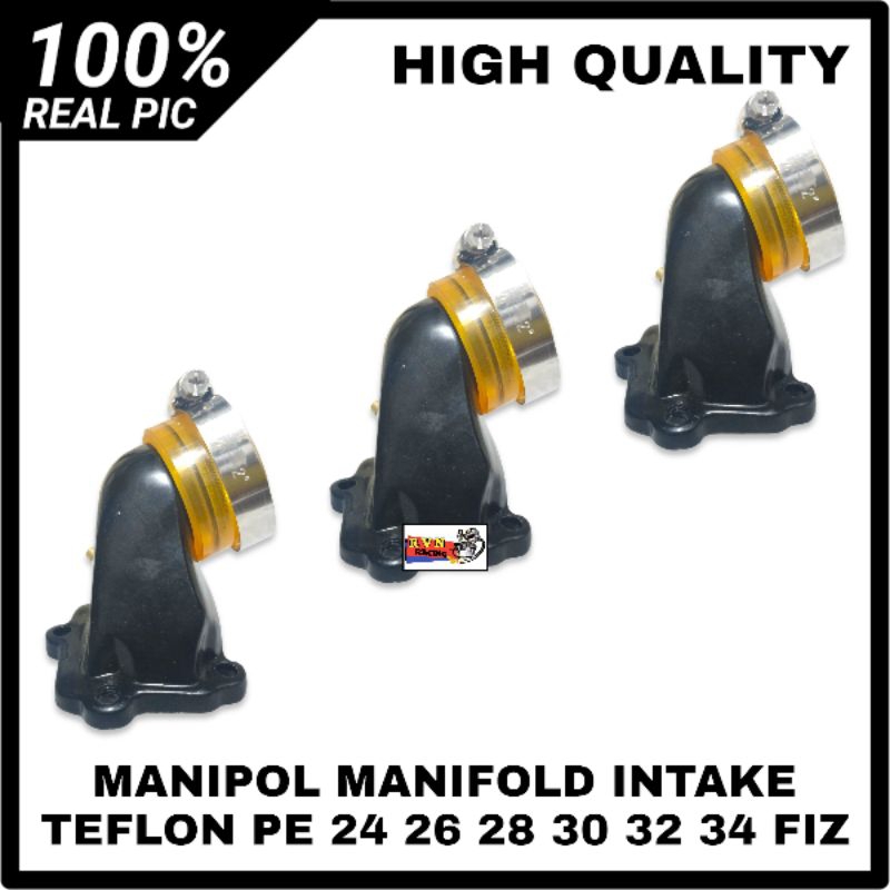 Jual MANIPOL MANIFOLD INTAKE TEFLON PE 24 26 28 30 32 34 FIZ FIZ R SET ...