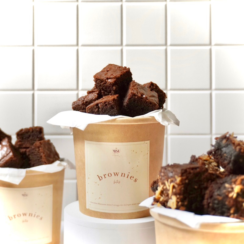 Jual Misu Sweet - Brownies bucket / Brownies Bites / Fudgy Brownies ...