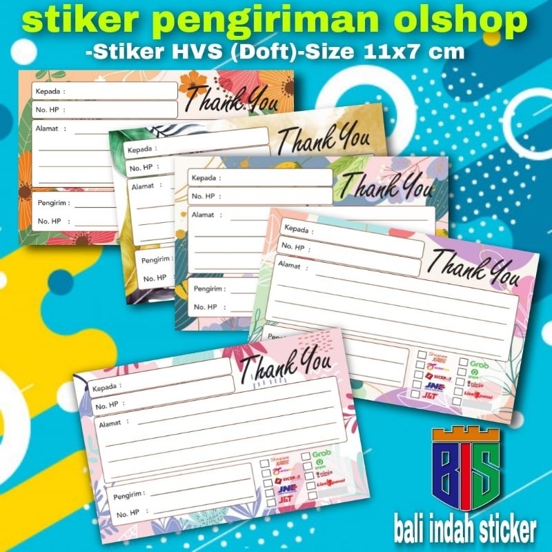 Jual (50 pcs) STIKER LABEL PENGIRIMAN ONLINE SHOP MURAH / STIKER LABEL ...