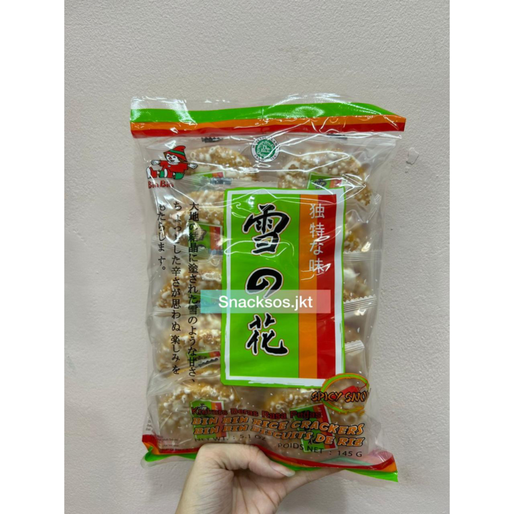 Jual BIN BIN RICE CRACKERS ORIGINAL / SPICY SNOW / SPICY SEAWEED / SNOW ...