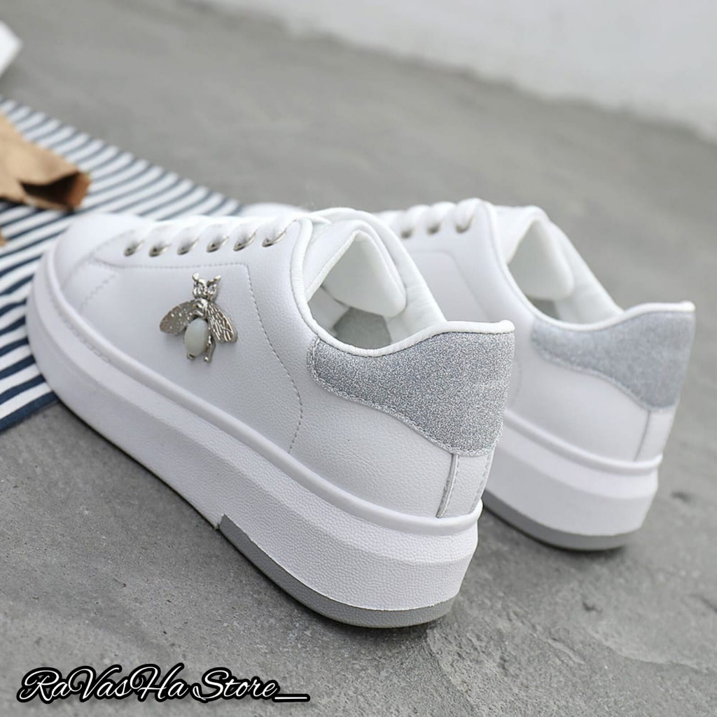 Jual Sepatu putih wanita sneakers casual korea terbaru | Shopee Indonesia