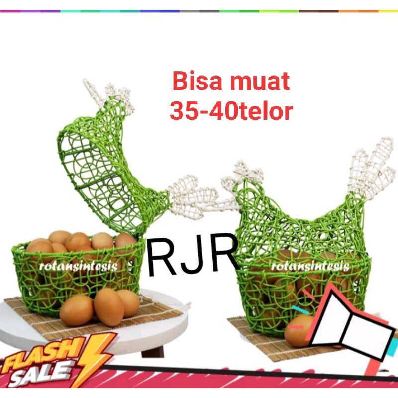 Jual KRANJANG TELOR TEMPAT TELOR BENTUK AYAM Ukuran XXL Besar Rotan ...