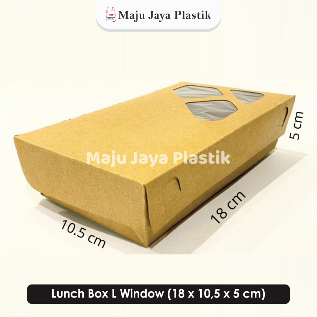 Jual Paper Lunch Box Kraft 350gsm Jendela Full Laminasi | Ukuran S M L ...