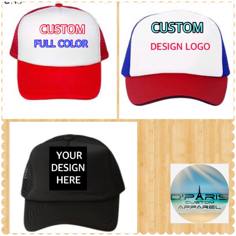 Jual Topi jaring custom sablon digital tulisan nama dan gambar full ...