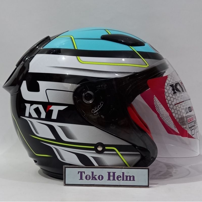 Jual Helm KYT half face KYT DJ MARU motif M/L/XL | Shopee Indonesia