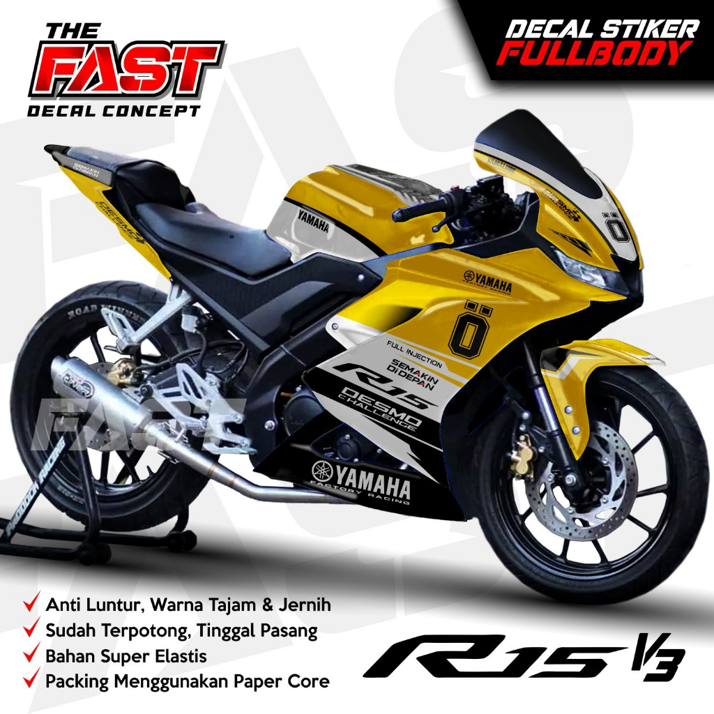 Jual stiker r15 v3 decal stiker motor r15 v3 fullbody motif | Shopee ...