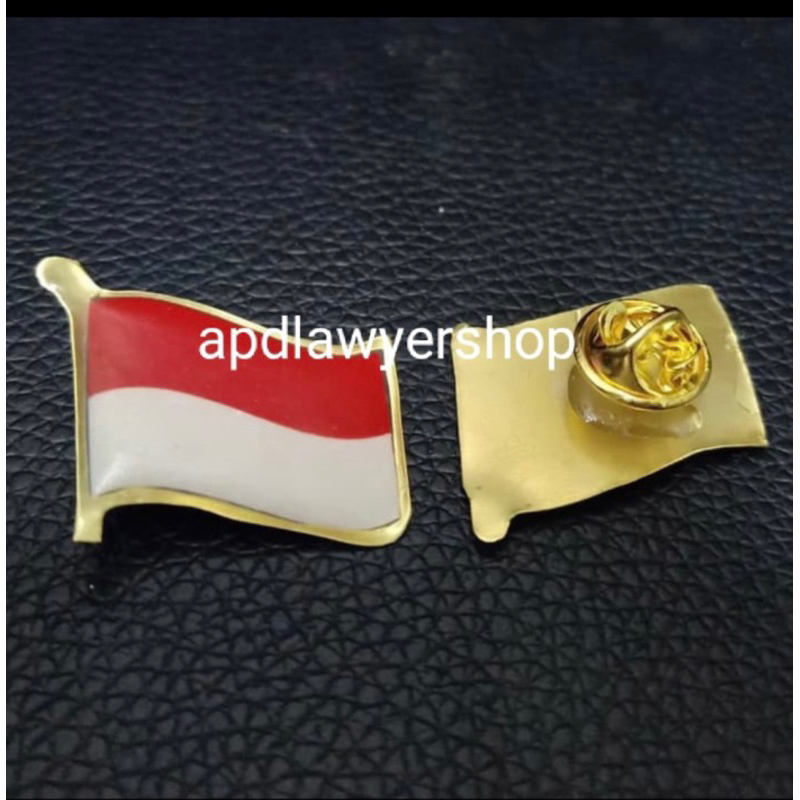 Jual Pin Bendera Berkibar Pin Bendera Indonesia Merah Putih 2.5cm Paku ...